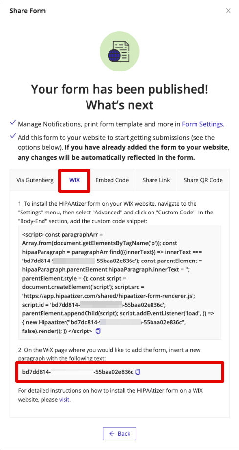 How to Add a HIPAA-Compliant Form to Your WiX Website with HIPAAtizer