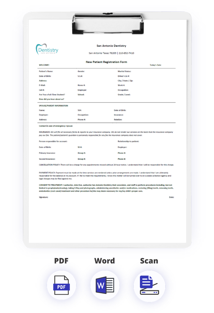 Convert Pdf Or Word Form Into Hipaa Compliant Form Hipaatizer